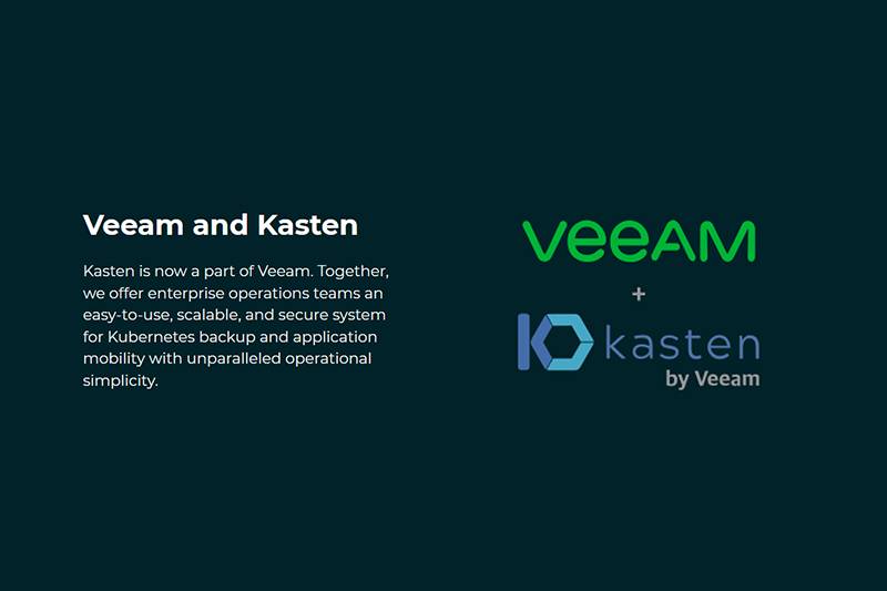 Veeam acquires Kasten the Leader in Kubernetes backup and disaster ... Veeam acquires Kasten the Leader in Kubernetes backup and disaster ...
